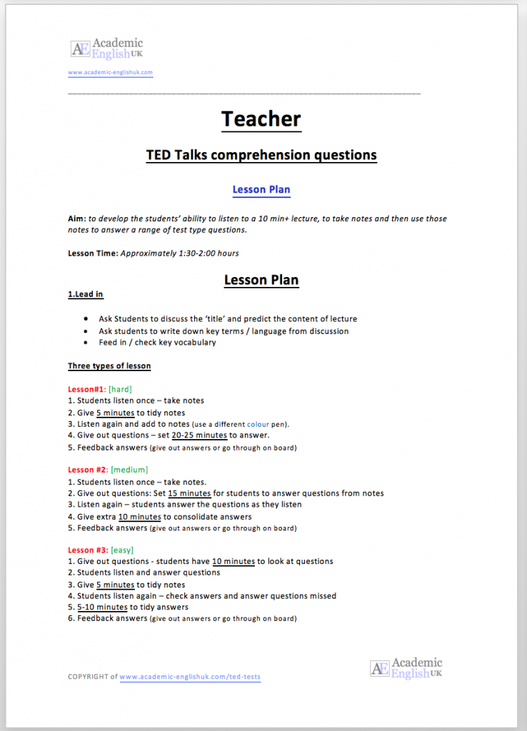 Academic Listening Tests - Academic English UK