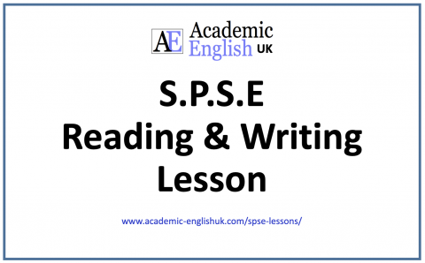 SPSE Reading & Writing Lessons / Academic English UK