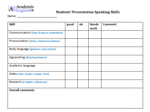 Presentation Skills - how to give an academic presentation at university
