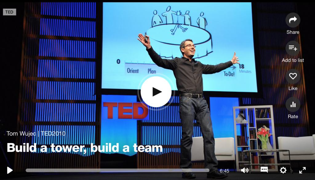 Teamwork & teambuilding / the Marshmallow Challenge