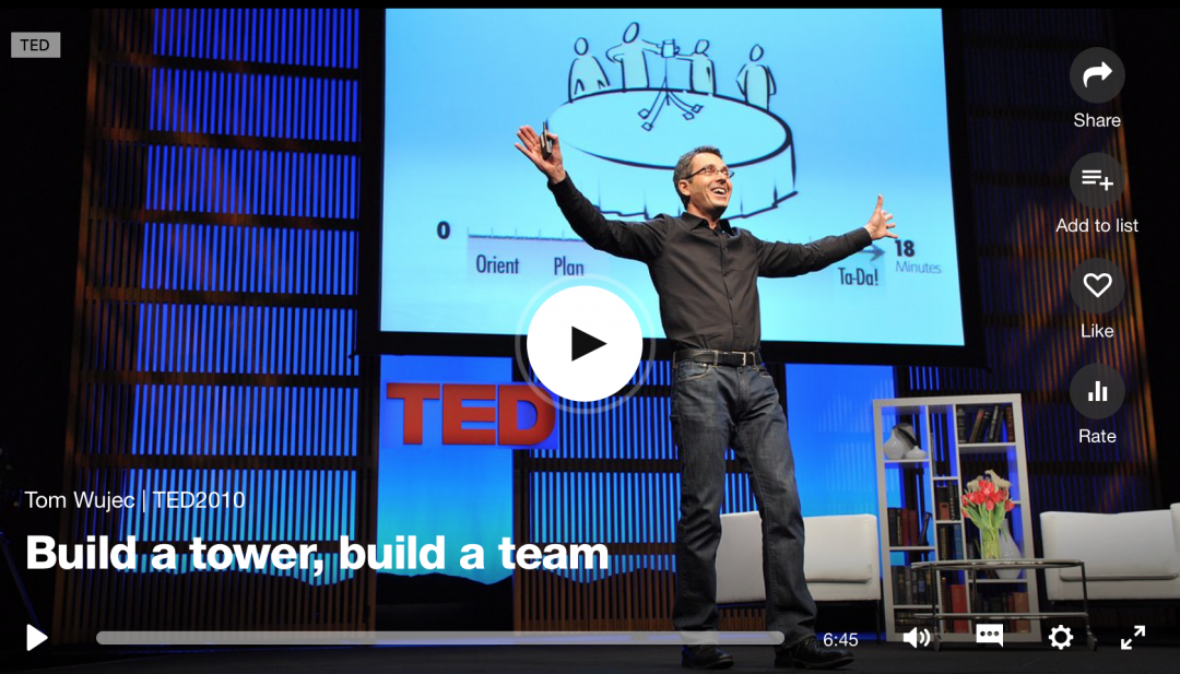 Teamwork & teambuilding / the Marshmallow Challenge