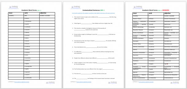 Academic Word Formation - Academic English UK