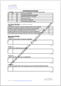 Economic inequality lesson - Academic English UK