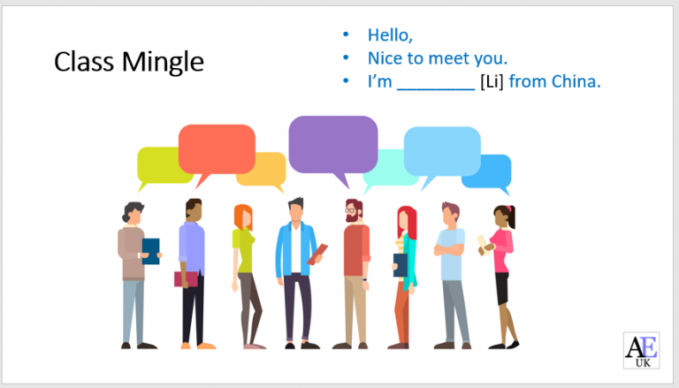 Week 1 lessons and Ideas for an Academic English Course / AEUK