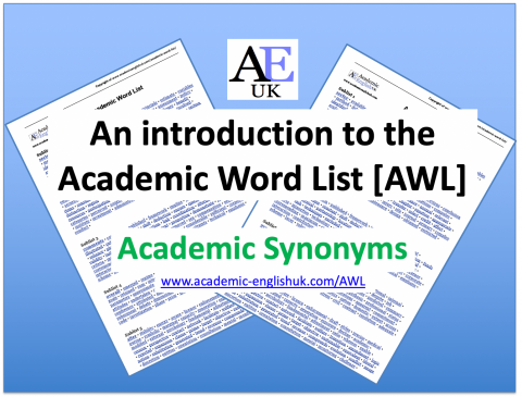 Introduction to Academic Word List - Academic English UK