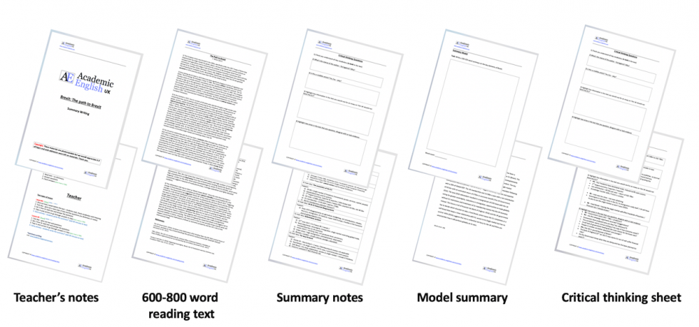 Summary Skills - how to write an academic summary