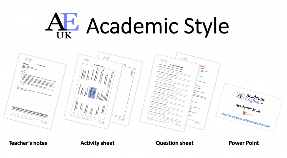 Academic Style: key features in academic writing style