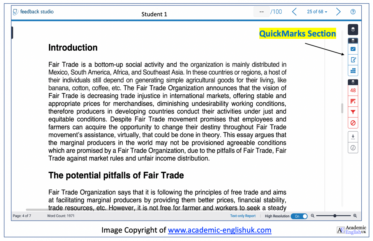 Turnitin Quickmarks - Academic English UK