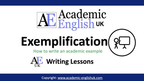 Exemplification - how to write academic examples.