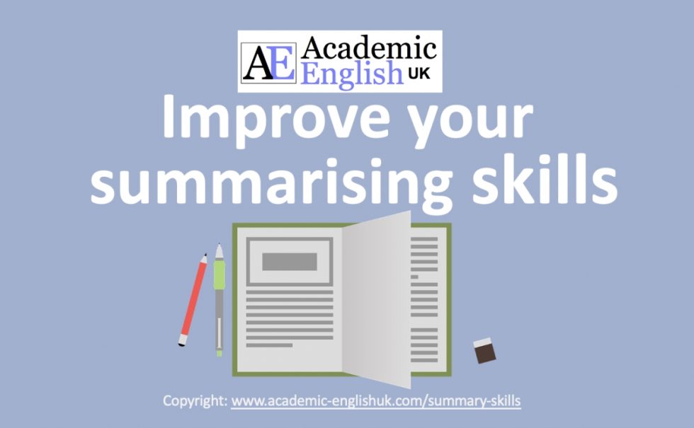Academic Summary - Academic English UK