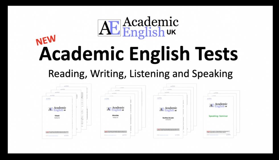Academic English Tests - Academic English UK