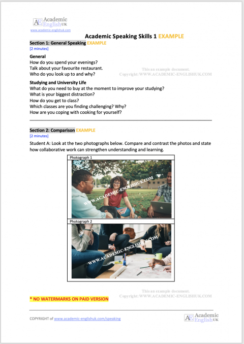 Academic Speaking Tests - Academic English UK