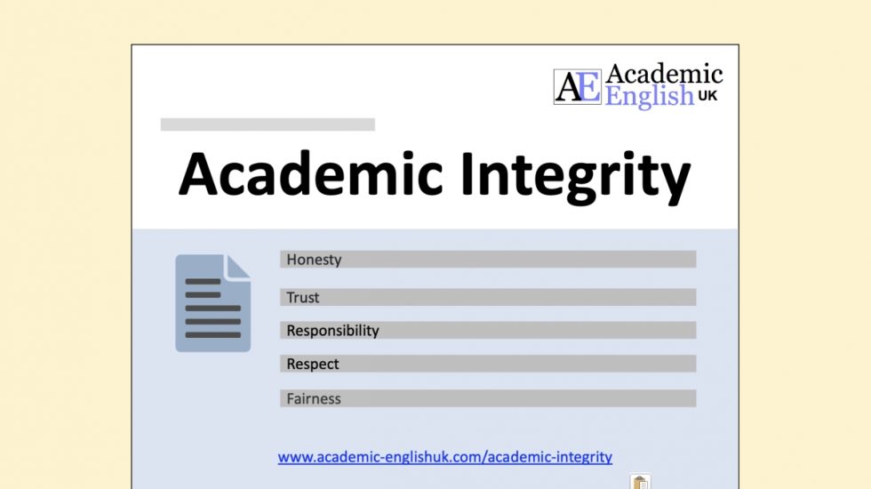 Academic Integrity - Academic English UK