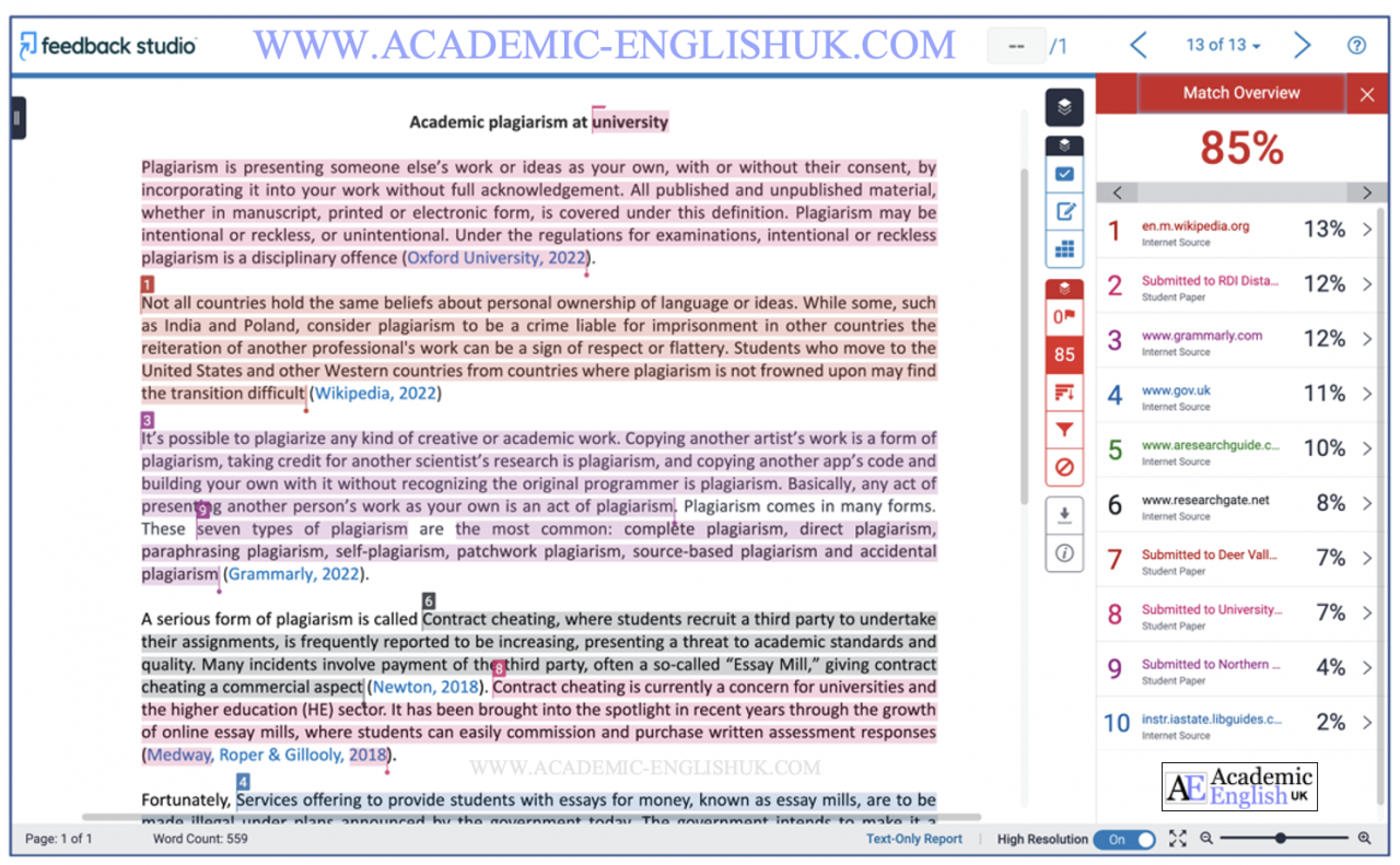 Academic Plagiarism - Academic English UK