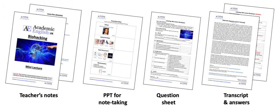 Mini Academic Lectures - Academic English UK