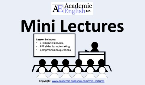 Mini Academic Lectures - Academic English UK