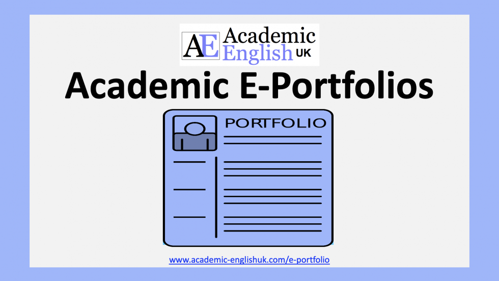 Academic Academic E-portfolios - Academic English UK