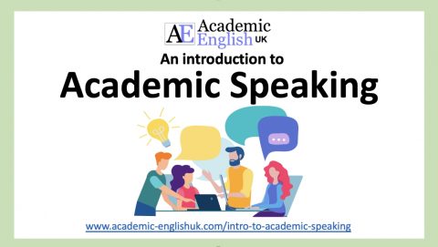 Introduction to academic speaking - Academic English UK
