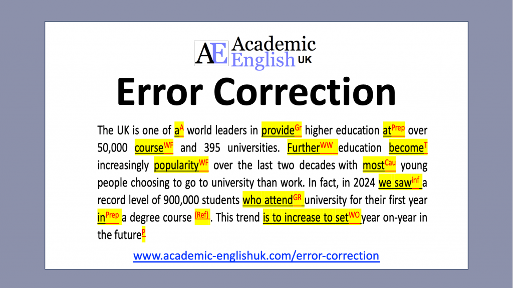 Error Correction Lessons (with one free lesson)