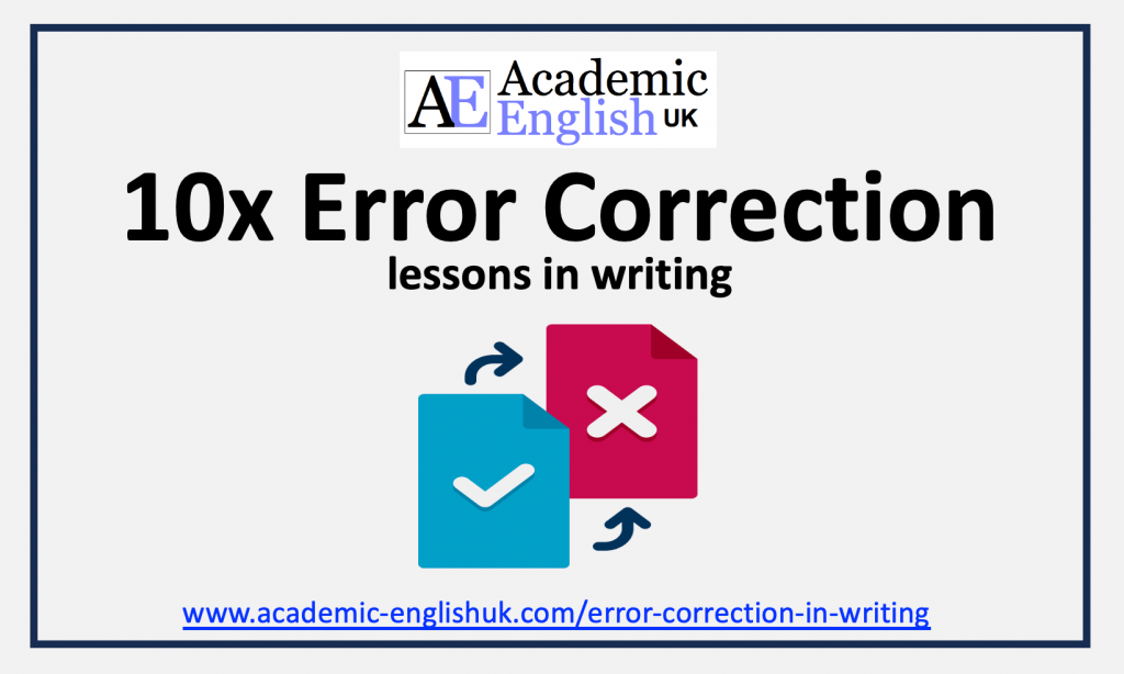 10x Error Correction (discrete items) Lessons + Video Lesson