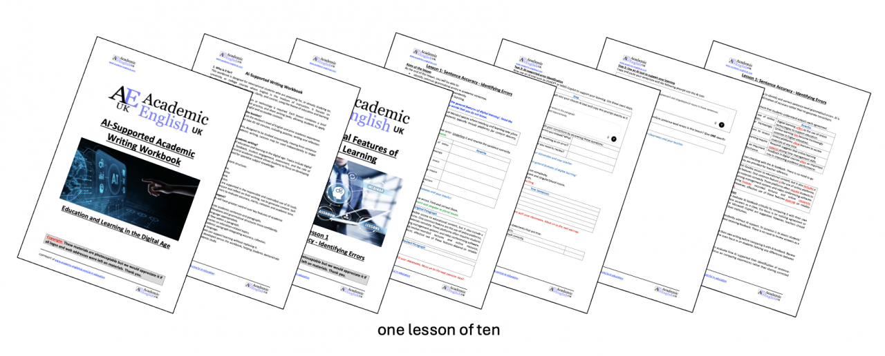 AI-Supported Writing Booklet for Academic Success - Academic English UK